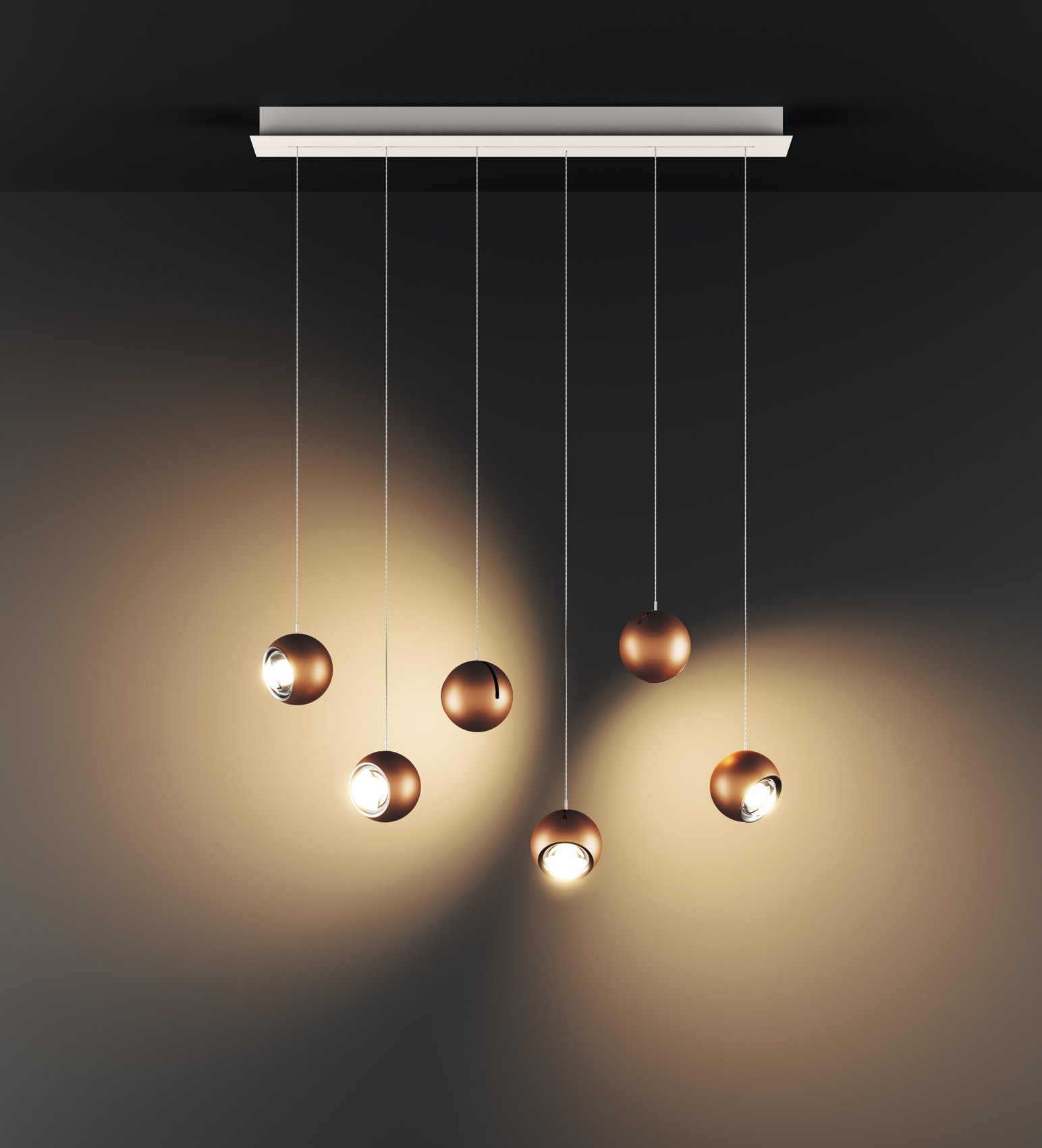 Dreh- und neigbare LED Hängelampe Spider von Lodes