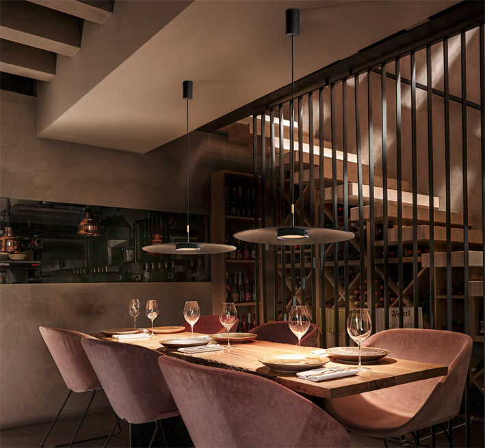 Elegant LED hanging light Overfly Plus by Olev