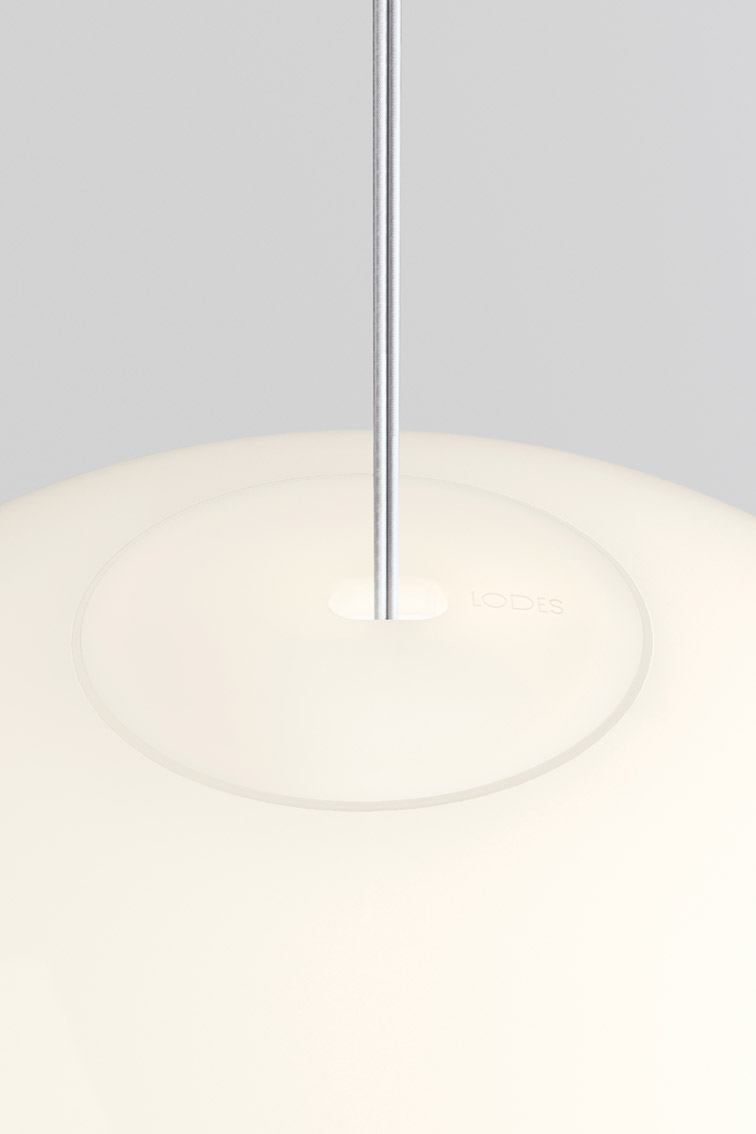 Pendant light with blown glass Volum by Lodes